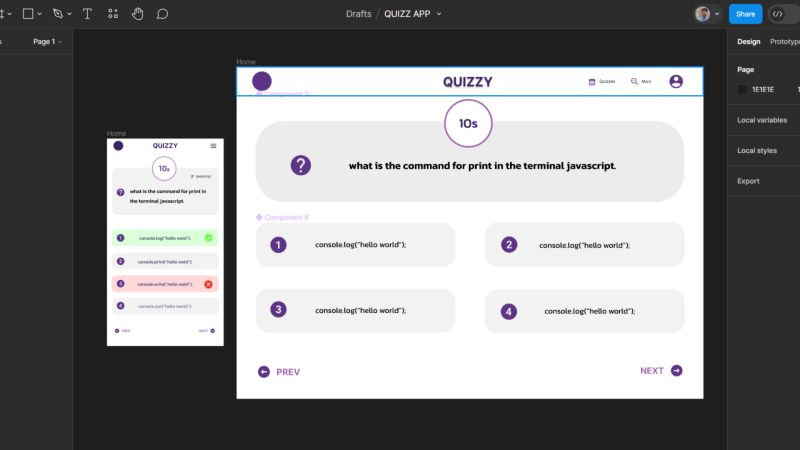 Design for a Quiz App using Figma | RISHWAL TP posted on the topic ... Design for a Quiz App using Figma | RISHWAL TP posted on the topic ...