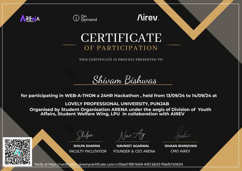 Shivam Biswas on LinkedIn: #hackathon #innovation #teamwork #learning # ... Shivam Biswas on LinkedIn: #hackathon #innovation #teamwork #learning # ...