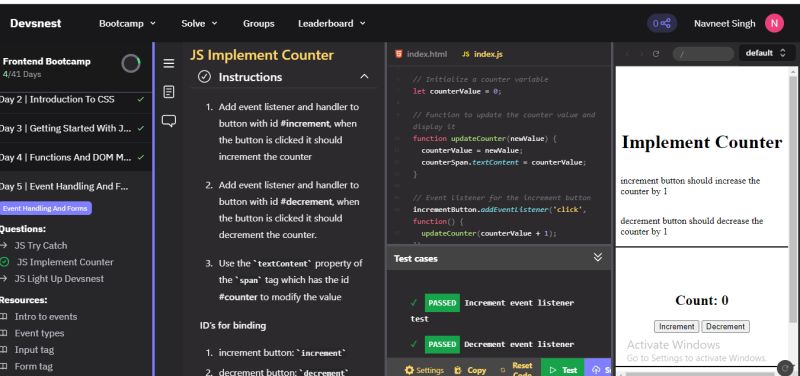 My web development journey on Day 7 | Navneet Singh posted on the topic ... My web development journey on Day 7 | Navneet Singh posted on the topic ...