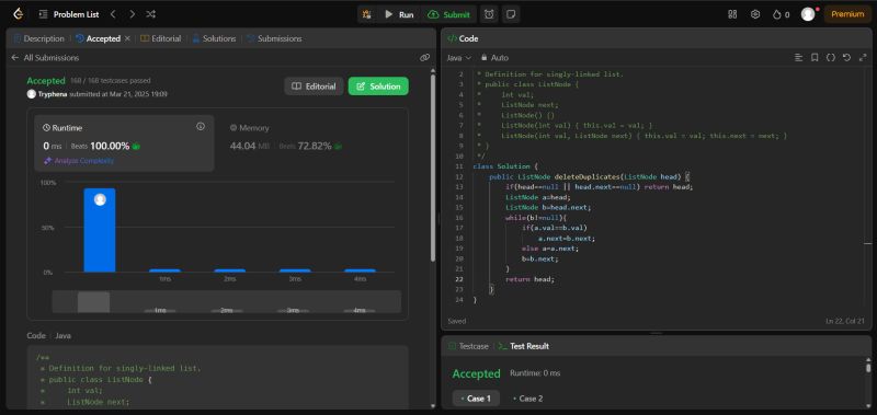 #leetcode #100daysofcode #codingjourney #java #linkedlist # ... #leetcode #100daysofcode #codingjourney #java #linkedlist # ...