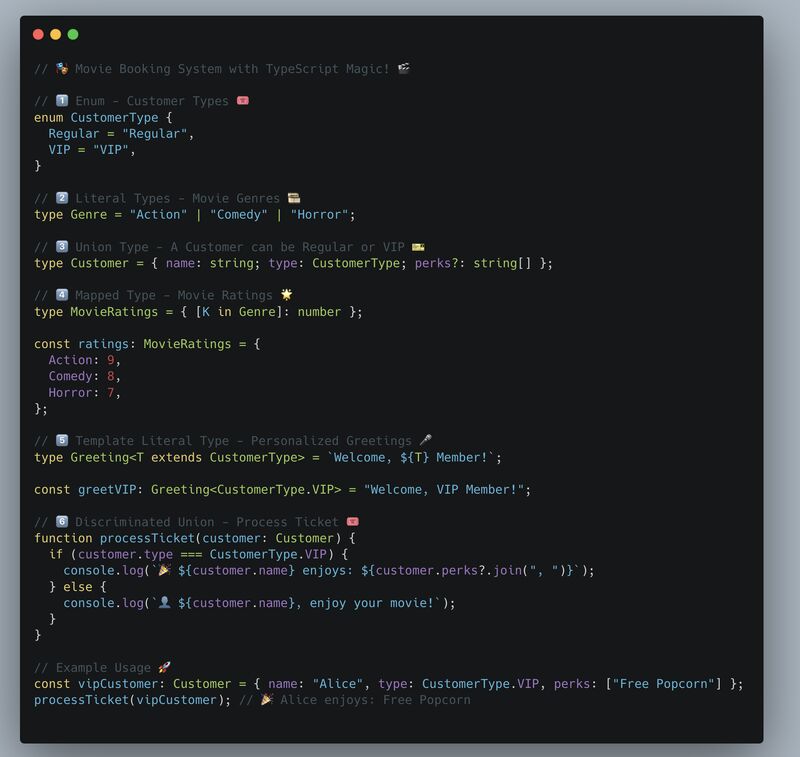 🚀 Mastering TypeScript Advanced Types ! 🎭 Hi LinkedIn Community and Jai ... 🚀 Mastering TypeScript Advanced Types ! 🎭 Hi LinkedIn Community and Jai ...
