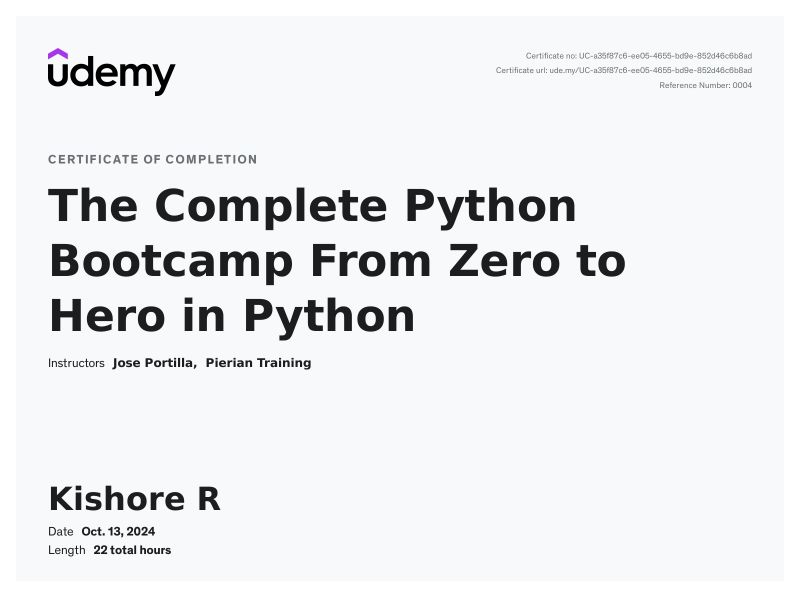 Kishore R on LinkedIn: #python #machinelearning #datascience # ... Kishore R on LinkedIn: #python #machinelearning #datascience # ...