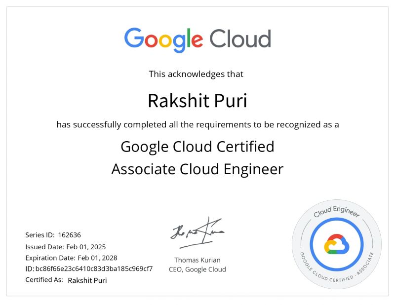 #googlecloud #cloudcomputing #certification #insidetheshift | Rakshit ... #googlecloud #cloudcomputing #certification #insidetheshift | Rakshit ...