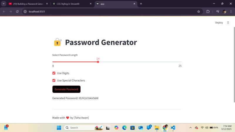 #cybersecurity #python #streamlit #passwordsecurity #coding ... #cybersecurity #python #streamlit #passwordsecurity #coding ...