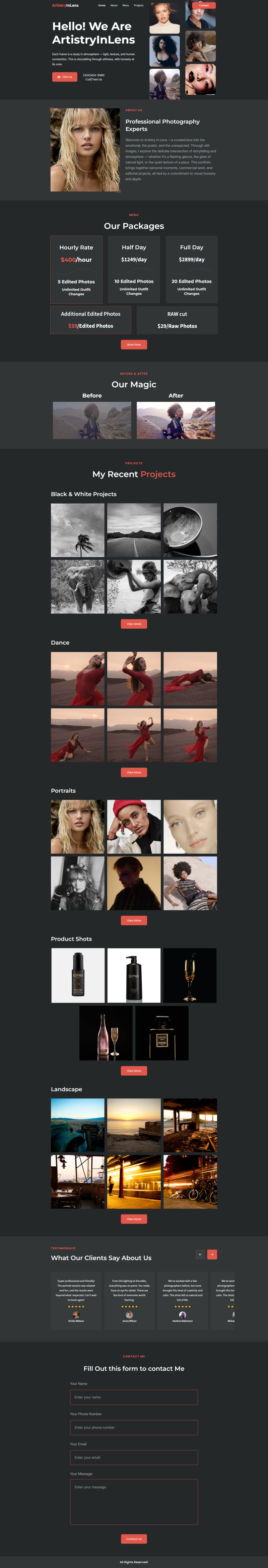 #reactjs #tailwindcss #frontenddeveloper #photographywebsite #webdesign ... #reactjs #tailwindcss #frontenddeveloper #photographywebsite #webdesign ...