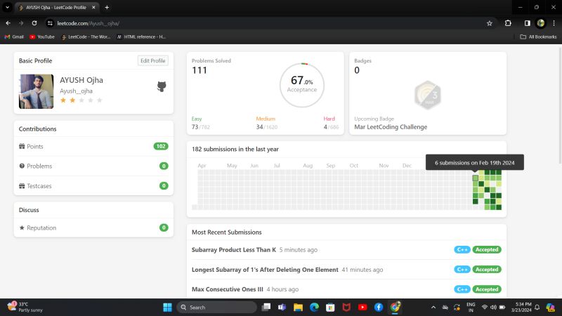 Ayush Ojha on LinkedIn: #codingjourney #dsa #leetcode Ayush Ojha on LinkedIn: #codingjourney #dsa #leetcode