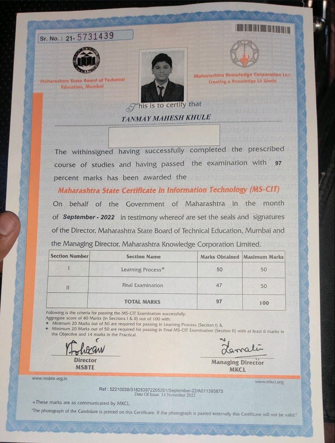 Tanmay Khule on LinkedIn: #mscit #mkcl Tanmay Khule on LinkedIn: #mscit #mkcl
