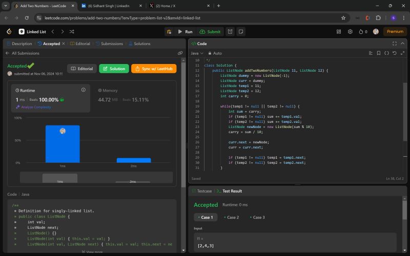 Sidhant Singh on LinkedIn: #leetcodechallenge #coding #algorithms ... Sidhant Singh on LinkedIn: #leetcodechallenge #coding #algorithms ...