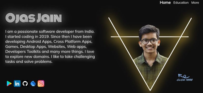 Ojas Jain on LinkedIn: #developerportfolio #portfoliotemplate # ... Ojas Jain on LinkedIn: #developerportfolio #portfoliotemplate # ...