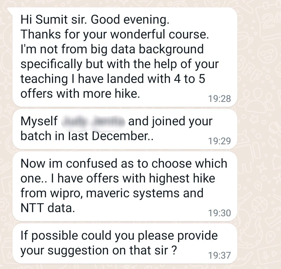 Sumit Mittal on LinkedIn: #bigdata #dataengineering #success #career Sumit Mittal on LinkedIn: #bigdata #dataengineering #success #career