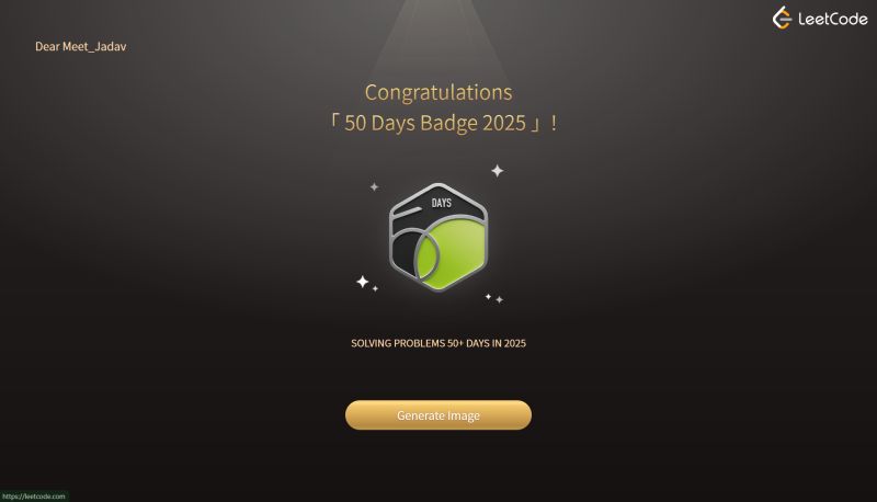 🎉 50 Days of Coding: A Milestone Worth Celebrating! 🎉 I'm excited to ... 🎉 50 Days of Coding: A Milestone Worth Celebrating! 🎉 I'm excited to ...