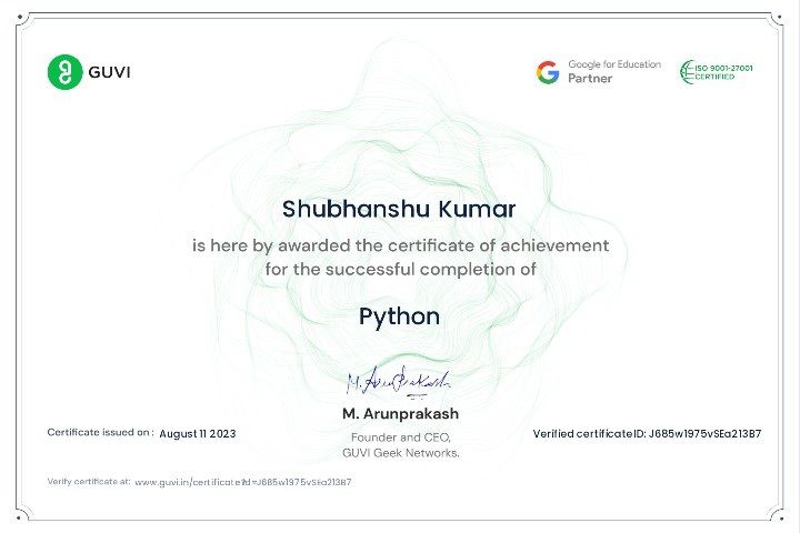 Shubhanshu Kumar Srivastava on LinkedIn: #python #pythonprogramming # ... Shubhanshu Kumar Srivastava on LinkedIn: #python #pythonprogramming # ...
