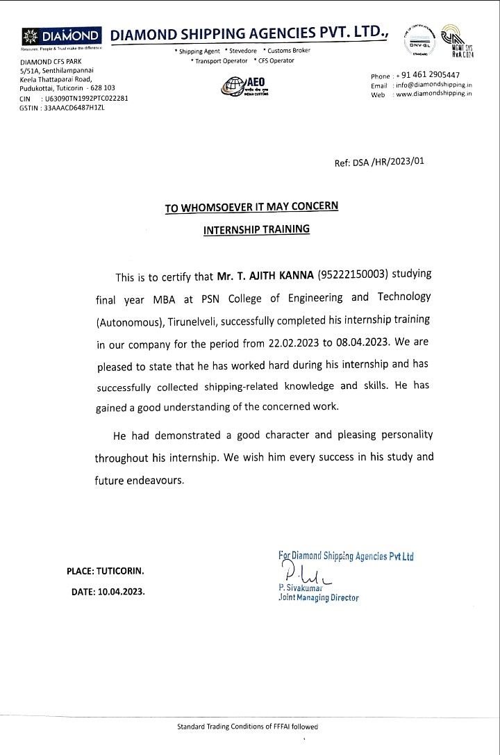 Ajith kanna T on LinkedIn: As an MBA student, I have recently completed ... Ajith kanna T on LinkedIn: As an MBA student, I have recently completed ...