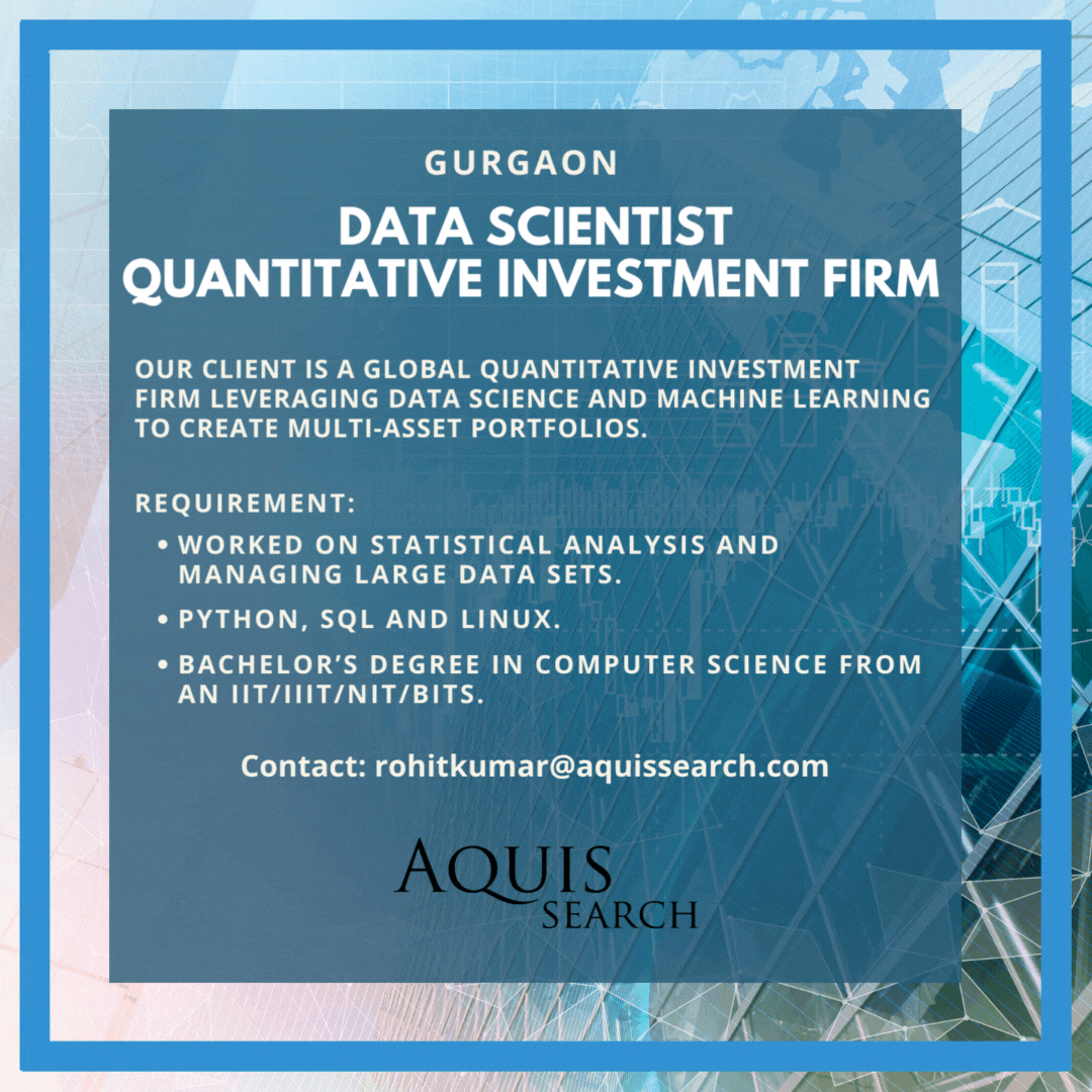 Rohit K. on LinkedIn: #aquissearchjobs #datascientist #python #nlp #ml ... Rohit K. on LinkedIn: #aquissearchjobs #datascientist #python #nlp #ml ...