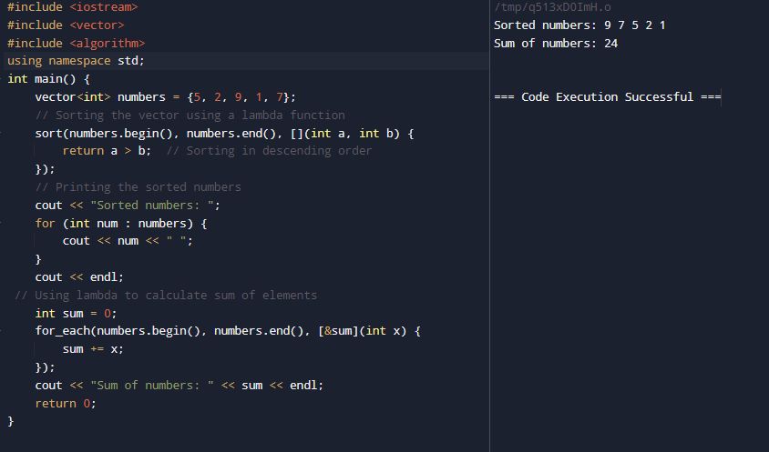 Manas Bhatt on LinkedIn: #100daysofcode #c #lambdafunctions #stl ... Manas Bhatt on LinkedIn: #100daysofcode #c #lambdafunctions #stl ...