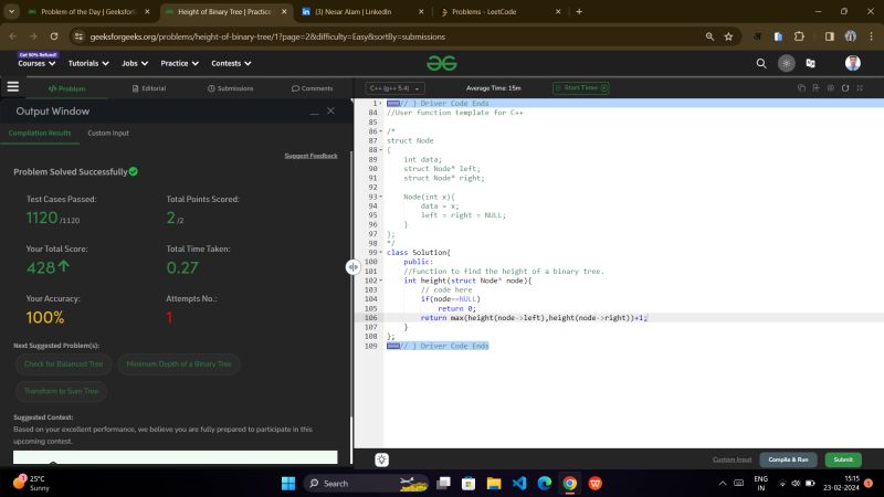 Day 85 of #100daysofcodechallenge: Solving binary tree problem | Nesar ... Day 85 of #100daysofcodechallenge: Solving binary tree problem | Nesar ...