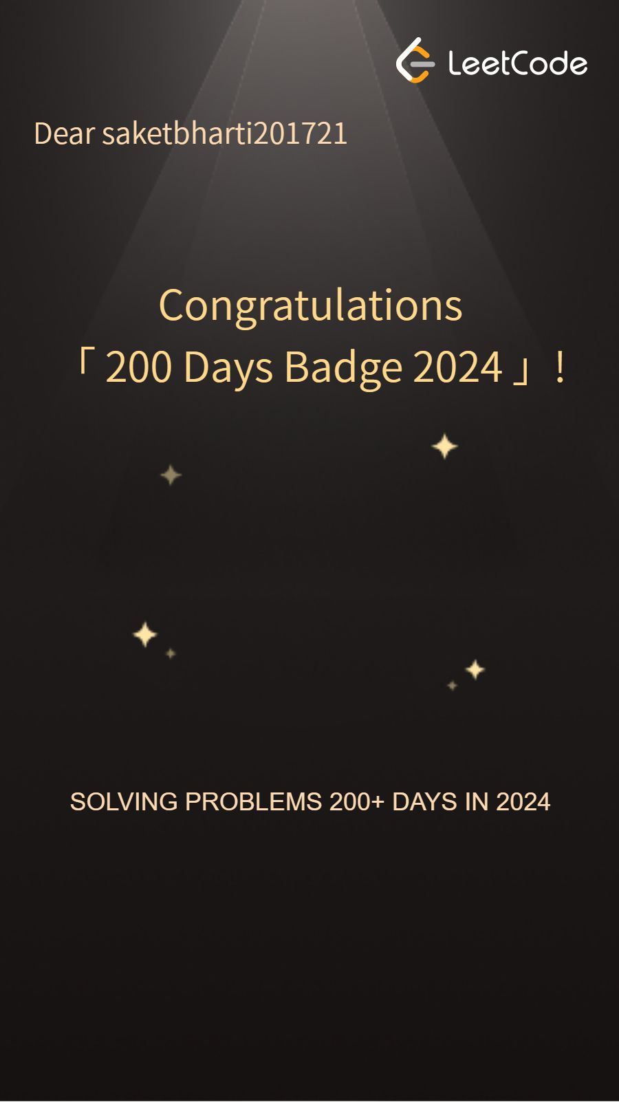 Saket Bharti on LinkedIn: #leetcode #coding #problemsolving #milestone ... Saket Bharti on LinkedIn: #leetcode #coding #problemsolving #milestone ...