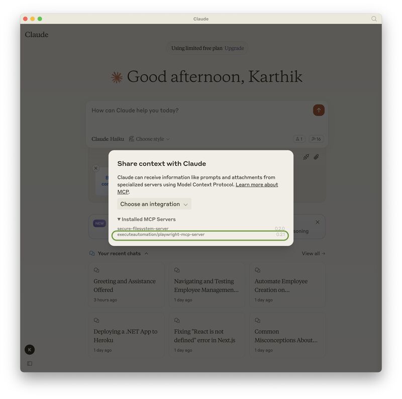 Karthik K.K on LinkedIn: #executeautomation #playwright #mcpserver # ... Karthik K.K on LinkedIn: #executeautomation #playwright #mcpserver # ...