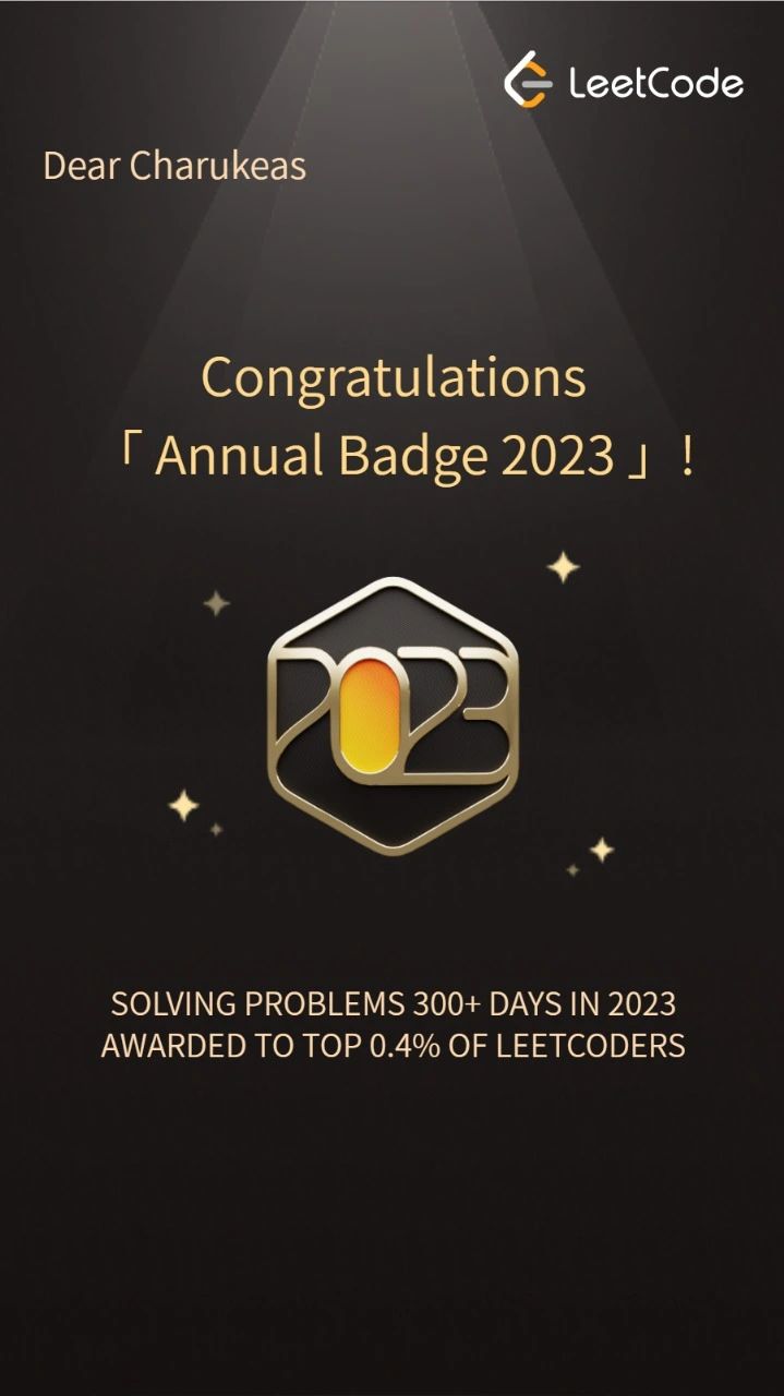 Charukeas T on LinkedIn: #leetcode #appreciation #codinglife # ... Charukeas T on LinkedIn: #leetcode #appreciation #codinglife # ...
