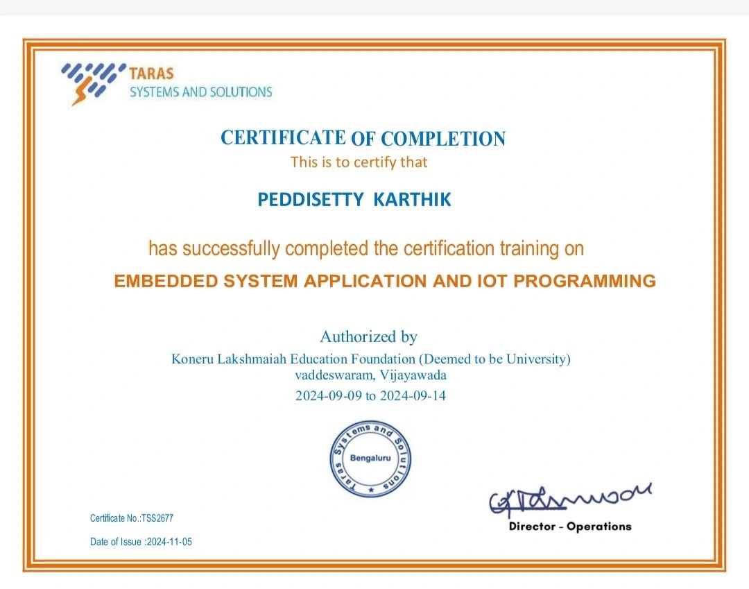 P Karthik on LinkedIn: #embeddedsystem #iot #ece #klu #tarassystem #stm32 P Karthik on LinkedIn: #embeddedsystem #iot #ece #klu #tarassystem #stm32