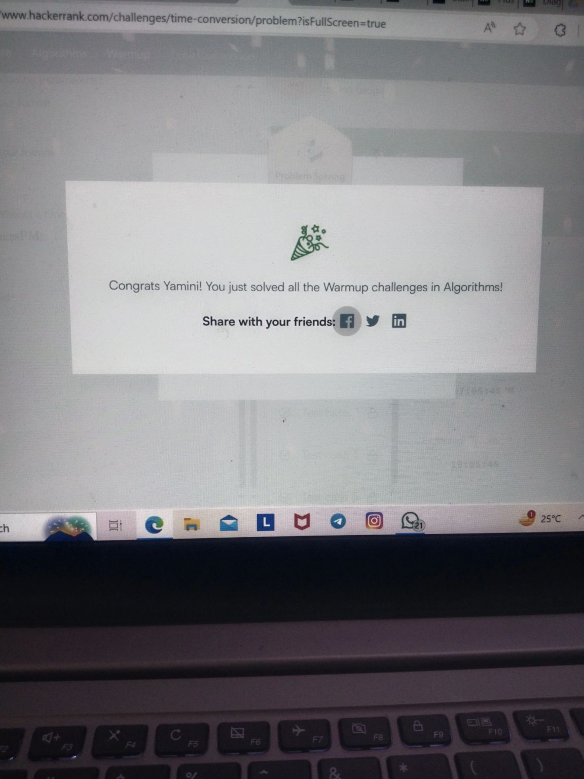 #hackerrank #codingjourney #codingmilestone #nevergiveup… | Yamini Sah #hackerrank #codingjourney #codingmilestone #nevergiveup… | Yamini Sah