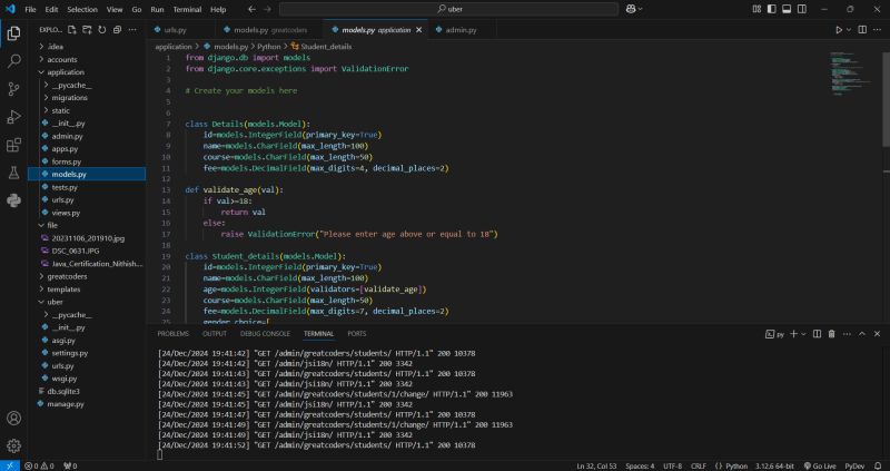 Nithish Chidurala on LinkedIn: #django #python #webdevelopment # ... Nithish Chidurala on LinkedIn: #django #python #webdevelopment # ...
