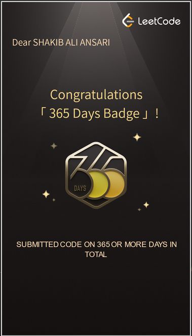 #leetcode #milestone #365daysofcoding #problemsolving # ... #leetcode #milestone #365daysofcoding #problemsolving # ...