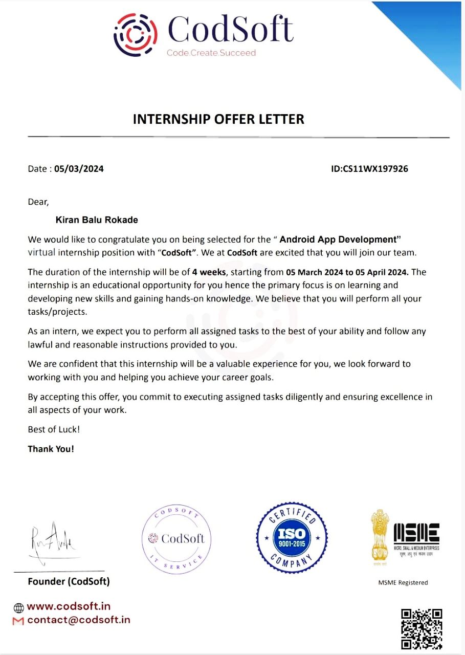 Kiran Rokade(she/her) on LinkedIn: #codsoft #codsoftinternship #codsoft ... Kiran Rokade(she/her) on LinkedIn: #codsoft #codsoftinternship #codsoft ...