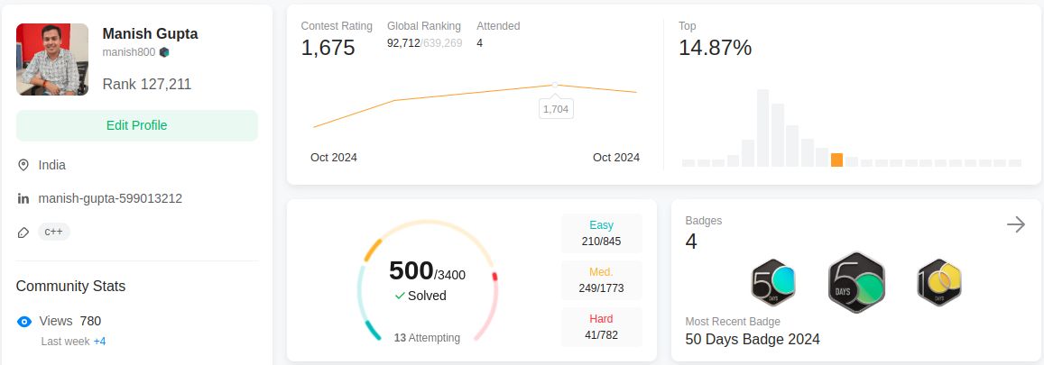Manish Gupta on LinkedIn: #leetcode #codingjourney #problemsolving # ... Manish Gupta on LinkedIn: #leetcode #codingjourney #problemsolving # ...