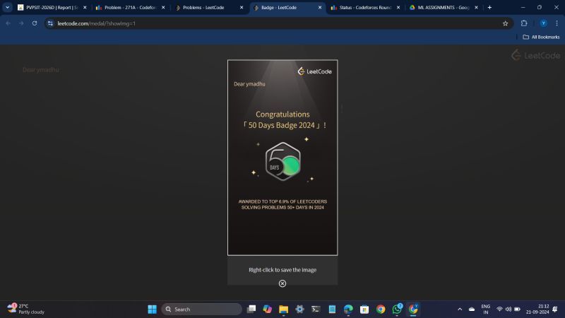 Madhu Babu Yallamalli on LinkedIn: #coding #leetcode #achievement # ... Madhu Babu Yallamalli on LinkedIn: #coding #leetcode #achievement # ...
