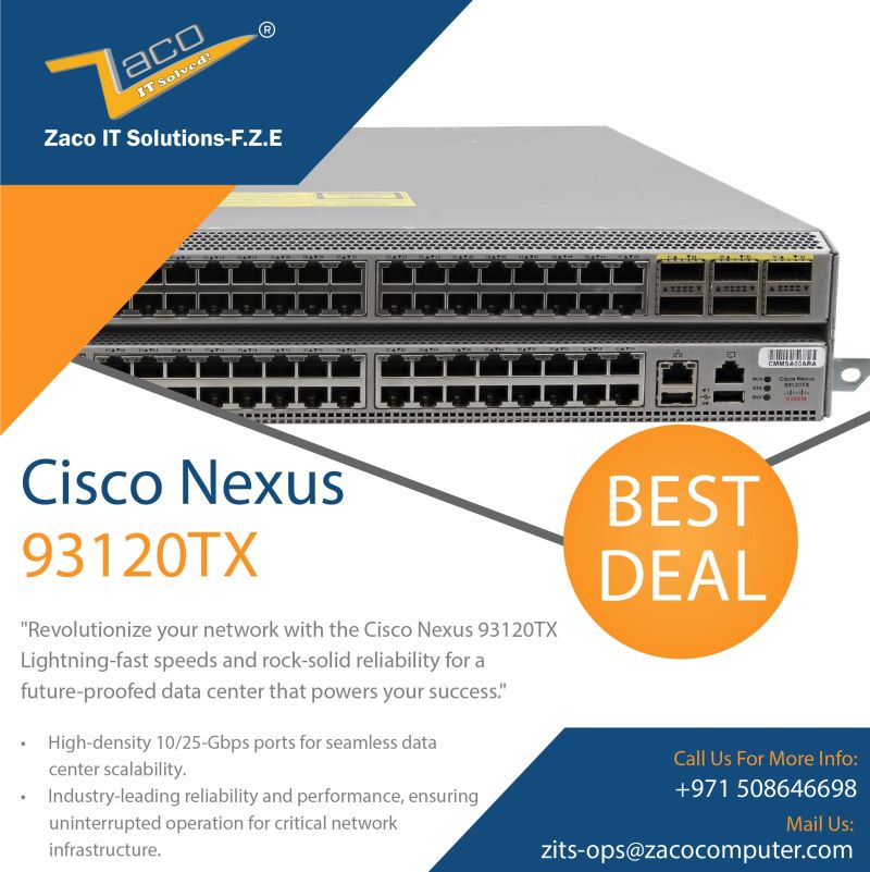 Cisco Nexus 93120TX: A Leader in Networking | Nadeem Nevarekar posted ... Cisco Nexus 93120TX: A Leader in Networking | Nadeem Nevarekar posted ...