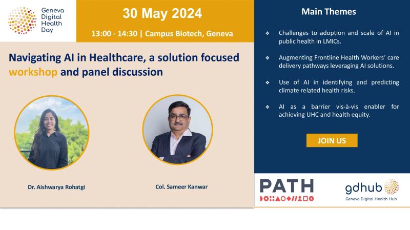 Along with Geneva Digital Health Hub (gdhub) we are organising a ... Along with Geneva Digital Health Hub (gdhub) we are organising a ...
