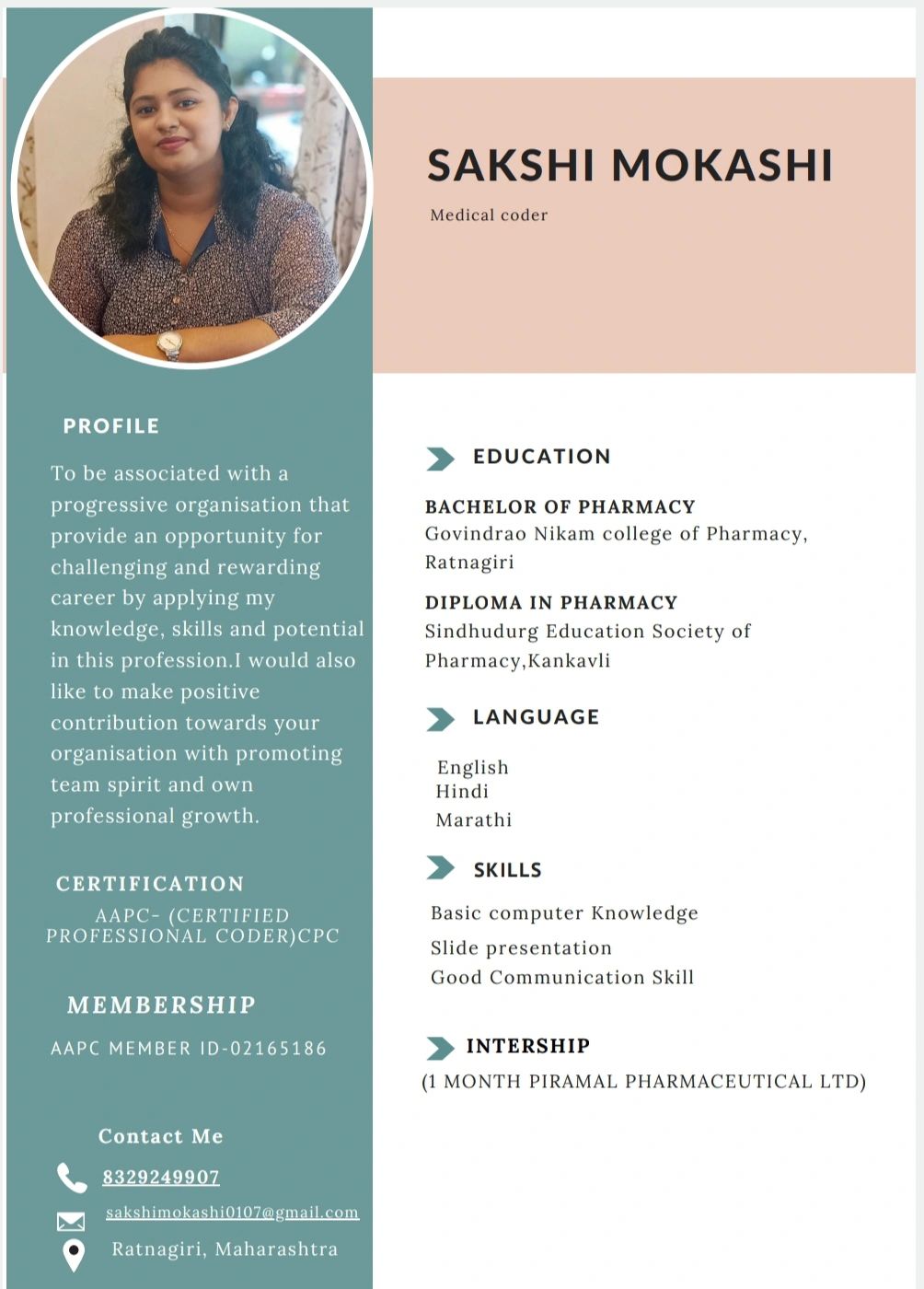sakshi Mokashi on LinkedIn: Greetings, I'm Sakshi Mokashi.Medical ... sakshi Mokashi on LinkedIn: Greetings, I'm Sakshi Mokashi.Medical ...