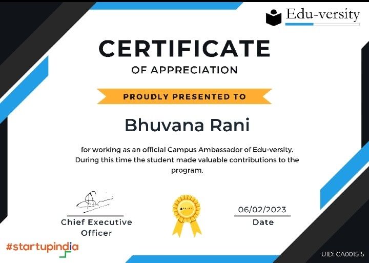 Bhuvana Rani M on LinkedIn: #campusambassador #share # ... Bhuvana Rani M on LinkedIn: #campusambassador #share # ...