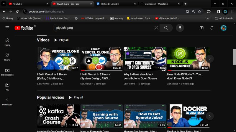 Atharv Dalal on LinkedIn: If you want to learn backend development and ... Atharv Dalal on LinkedIn: If you want to learn backend development and ...