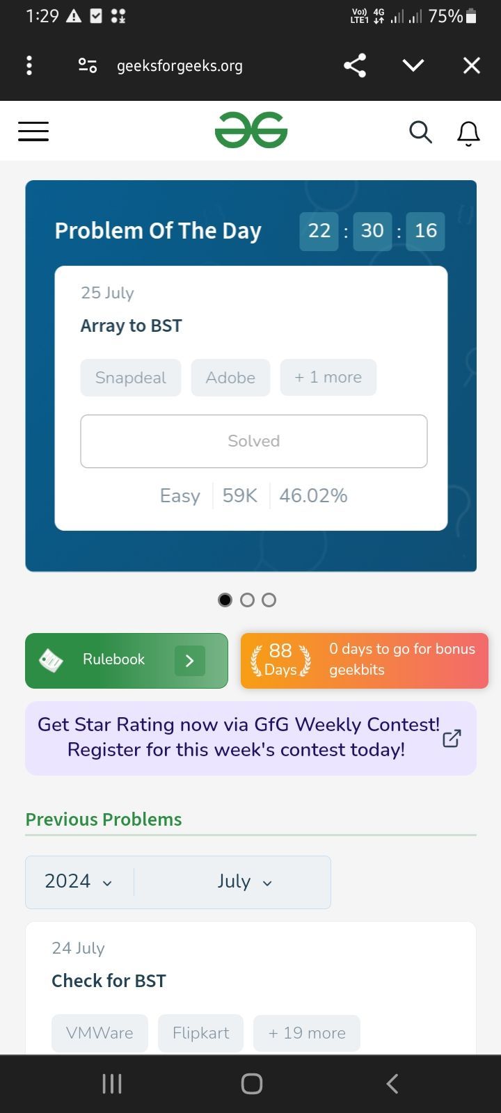 Swetha M on LinkedIn: #geekstreak2024 #30daychallenge #codingjourney # ... Swetha M on LinkedIn: #geekstreak2024 #30daychallenge #codingjourney # ...