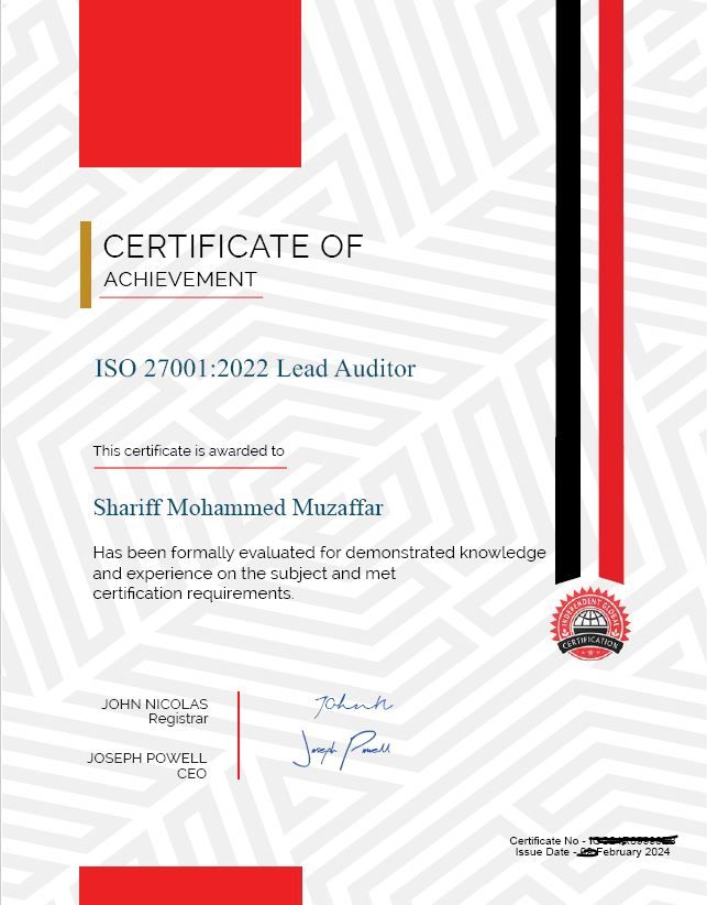 Mohammed Muzaffar Shariff on LinkedIn: #continuouslearning Mohammed Muzaffar Shariff on LinkedIn: #continuouslearning