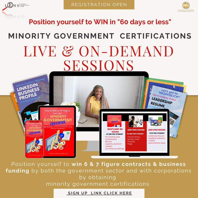 Michelle LeNore, MBA on LinkedIn: #dbecertified #mbecertified #dbe #mbe ... Michelle LeNore, MBA on LinkedIn: #dbecertified #mbecertified #dbe #mbe ...