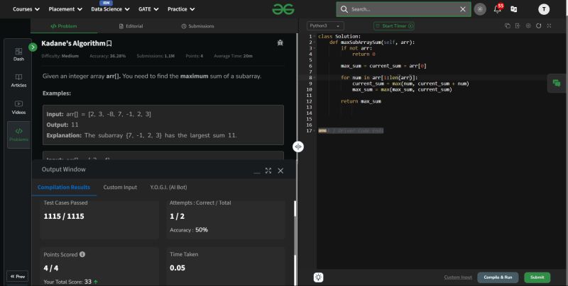 #drgvishwanathan #kadane #dsa #python #dynamicprogramming # ... #drgvishwanathan #kadane #dsa #python #dynamicprogramming # ...