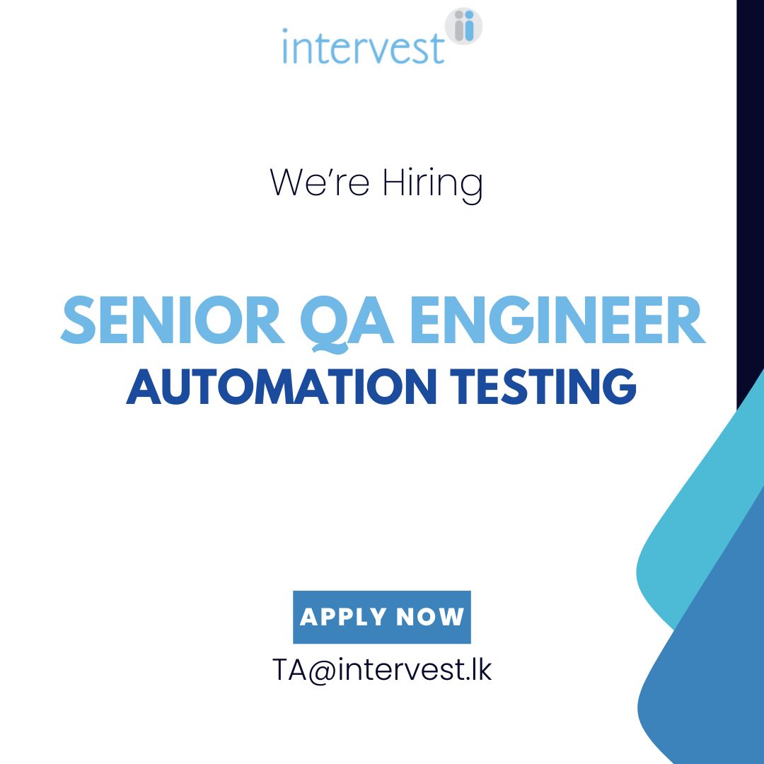 Intervest Software Technologies (Private) Limited on LinkedIn: # ... Intervest Software Technologies (Private) Limited on LinkedIn: # ...