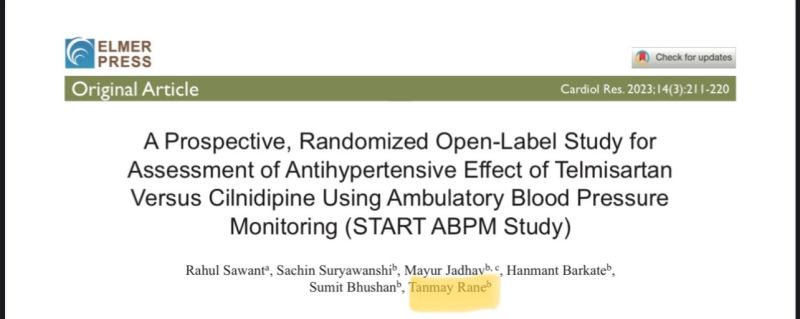 Dr. Tanmay Rane on LinkedIn: First Full Text published in Elmer Press ... Dr. Tanmay Rane on LinkedIn: First Full Text published in Elmer Press ...