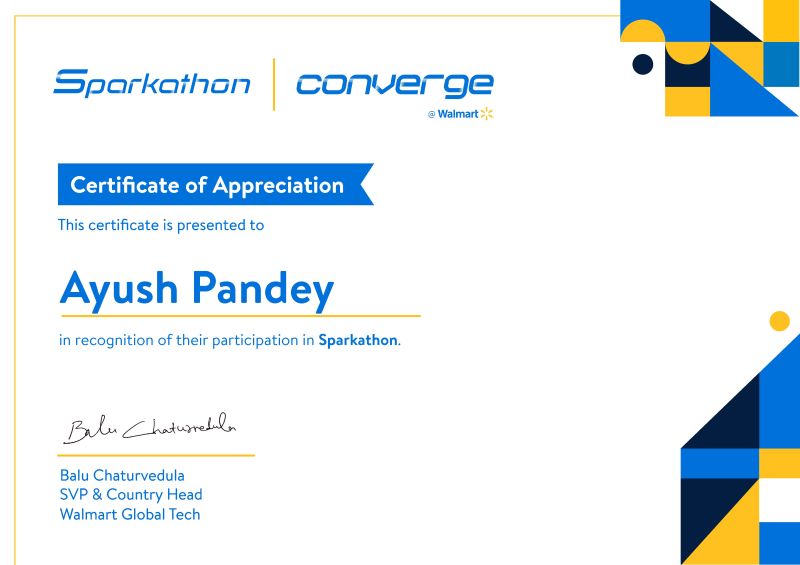 Ayush Pandey on LinkedIn: #sparkathon #teamwork #innovation #hackathon ... Ayush Pandey on LinkedIn: #sparkathon #teamwork #innovation #hackathon ...
