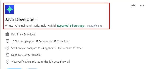Jones Sathya on LinkedIn: #java #javajobs #dailyjobs #hiringalert # ... Jones Sathya on LinkedIn: #java #javajobs #dailyjobs #hiringalert # ...