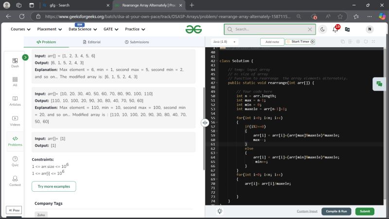 #dsajourney #geeksforgeeks #codenexus #problemsolving #100daysofcode ... #dsajourney #geeksforgeeks #codenexus #problemsolving #100daysofcode ...