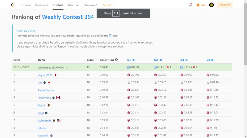 Ujjwal Kumar Agrawal on LinkedIn: I solved 3/4 questions on LeetCode ... Ujjwal Kumar Agrawal on LinkedIn: I solved 3/4 questions on LeetCode ...