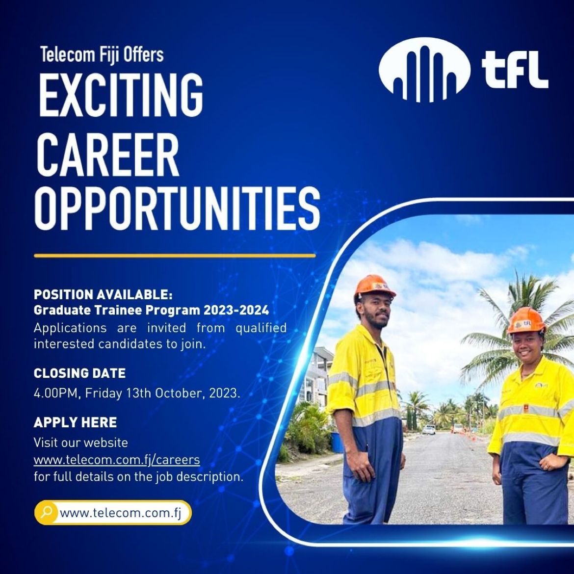 Telecom Fiji on LinkedIn: Be a part of Fiji's leading ICT Company today ... Telecom Fiji on LinkedIn: Be a part of Fiji's leading ICT Company today ...