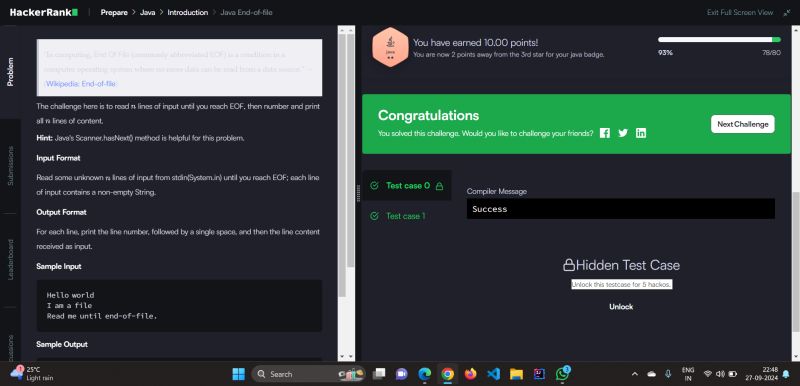 Ayan Ajmeri on LinkedIn: #hackerrank #day5 #java #eofhandling # ... Ayan Ajmeri on LinkedIn: #hackerrank #day5 #java #eofhandling # ...