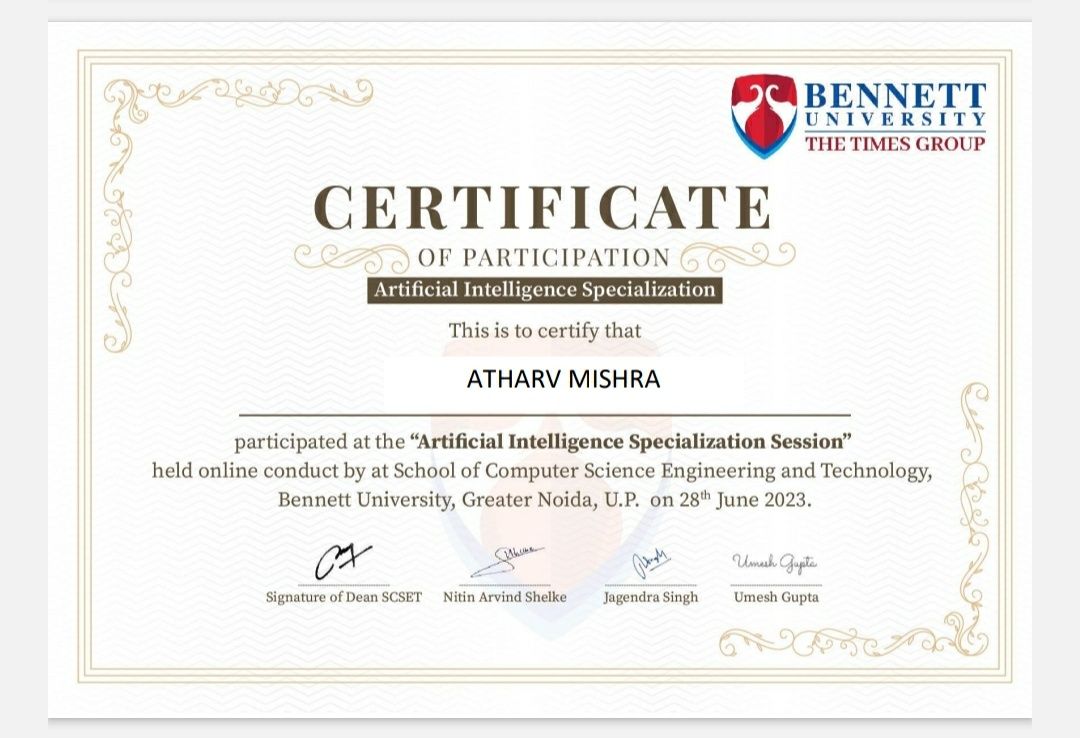 Atharv Mishra posted on LinkedIn Atharv Mishra posted on LinkedIn