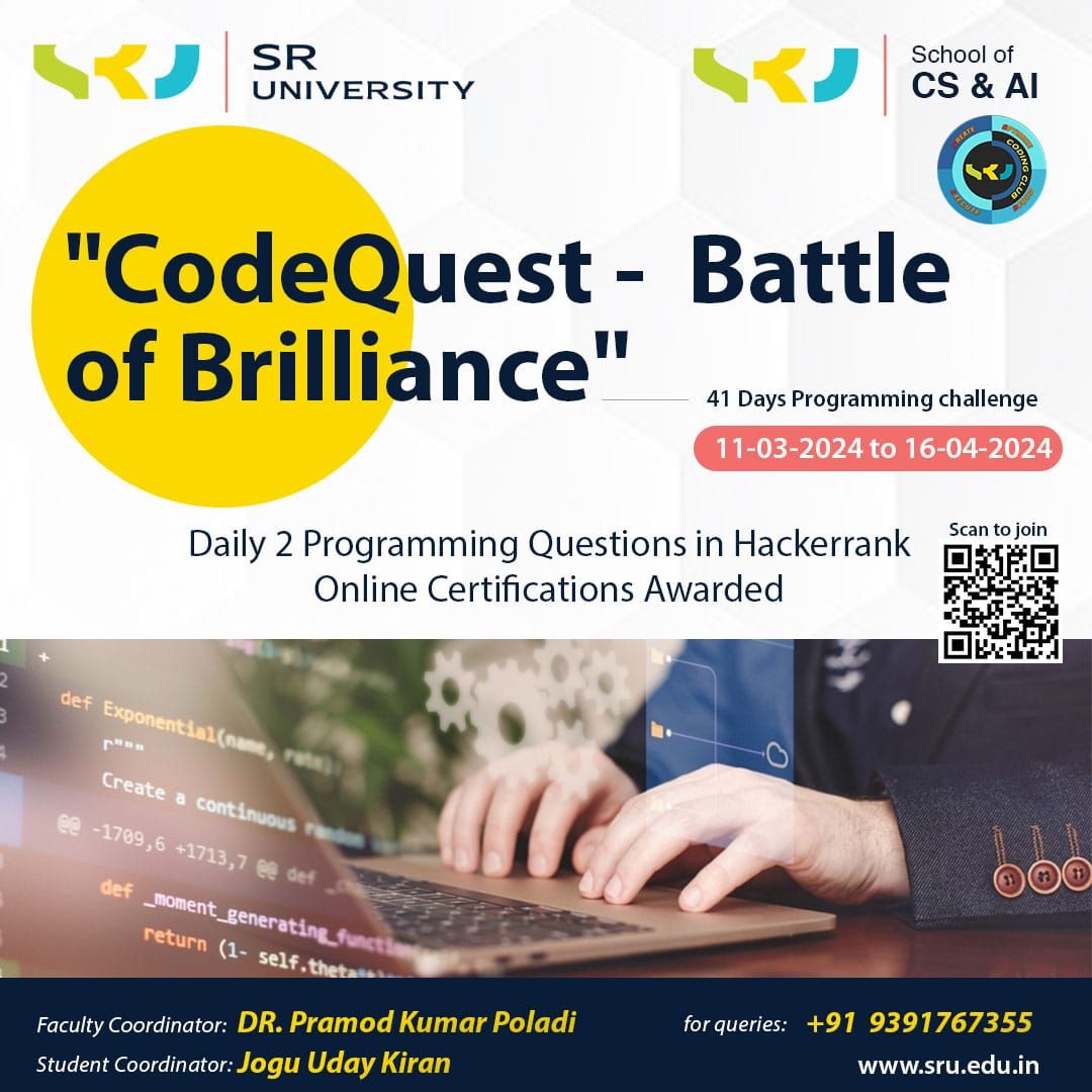 CS&AI -SRU on LinkedIn: CODE ( C-Create O-Optimize D-Debug E-Execute ... CS&AI -SRU on LinkedIn: CODE ( C-Create O-Optimize D-Debug E-Execute ...