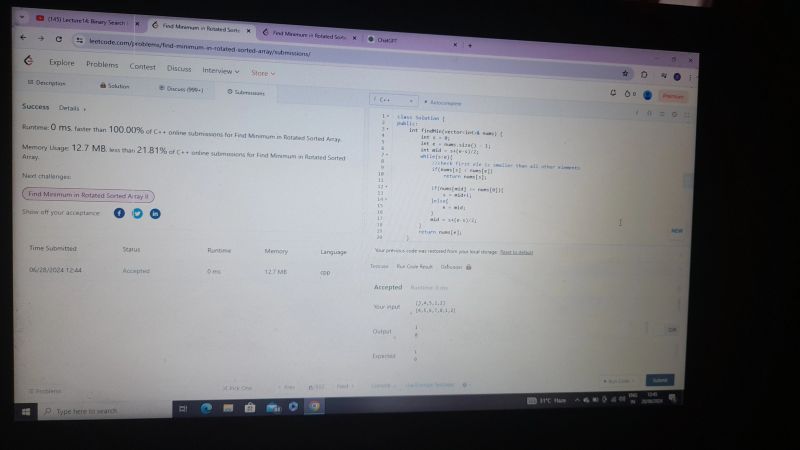 Shrishti Chaurasia on LinkedIn: 😊😊successfully solved today's DSA ... Shrishti Chaurasia on LinkedIn: 😊😊successfully solved today's DSA ...